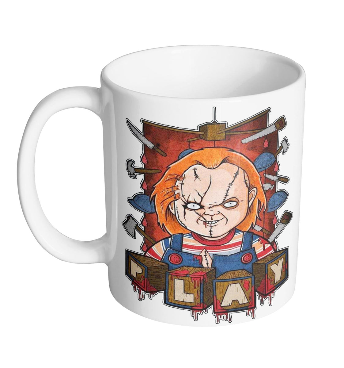 Tasse Mug Polymere Incassable 340ML Horreur Chucky - Play Chucky Draw ...